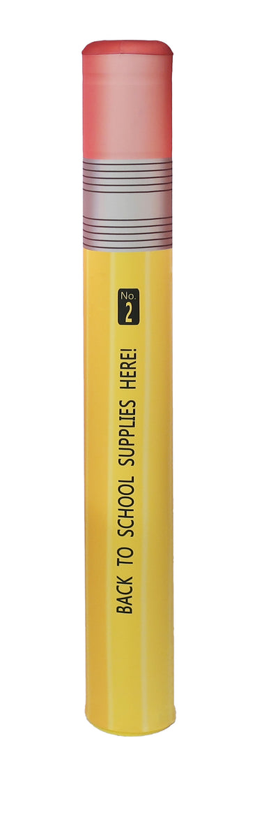 Back To School - Pencil bollard cover – decorative bollard covers, pole ...